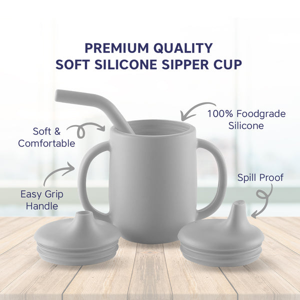 Hopop - 3 in 1 Sipper Cup with Spout & Straw -210 ml | The Write Stuff