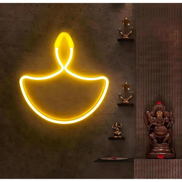 Diwali Diya LED Neon Light | The Write Stuff