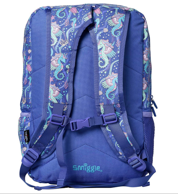 Smiggle Foldover Seahorse Backpack - Purple – The Write Stuff