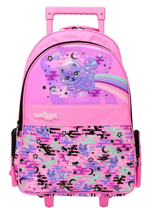 Smiggle Kitty Trolley Backpack with Light Up Wheel – The Write Stuff