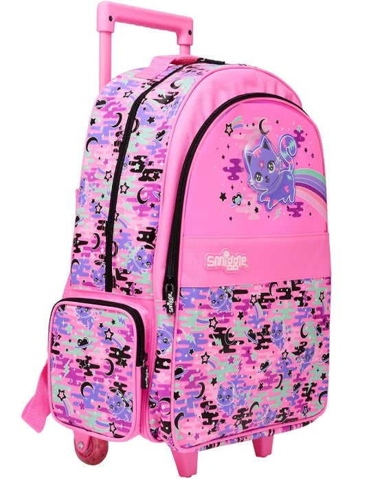 Smiggle Kitty Trolley Backpack with Light Up Wheel – The Write Stuff