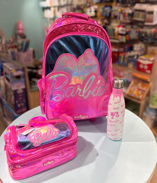 Smiggle-Barbie Trolley Backpack Combo with Double Decker Lunch Bag and ...