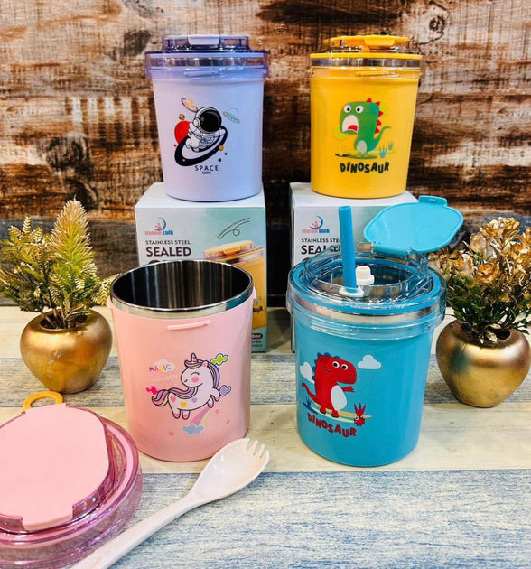 Stylist 2 in 1 Steel Jar with sipper | The Write Stuff